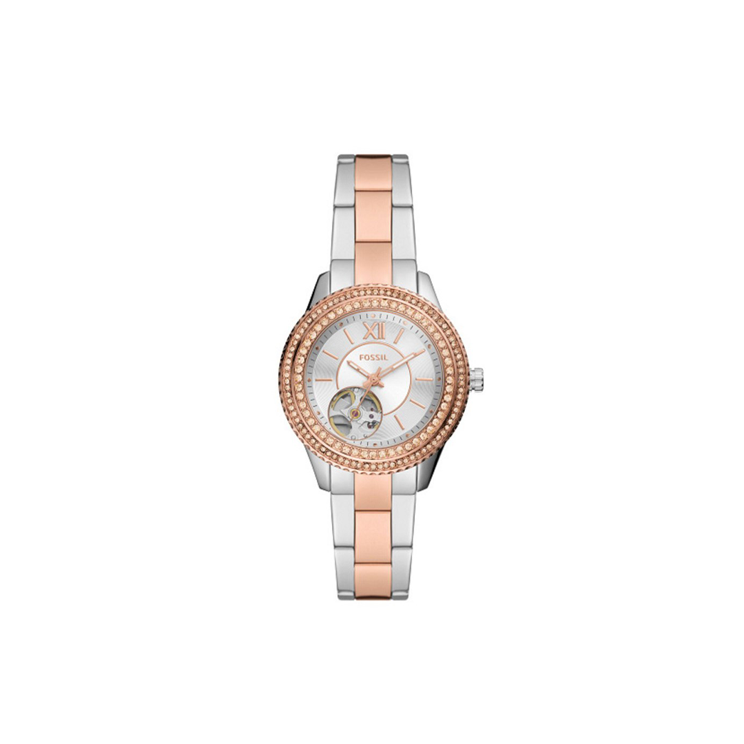 Fattal Beauty – Buy Fossil Stella Automatic Two-Tone Stainless Steel ...